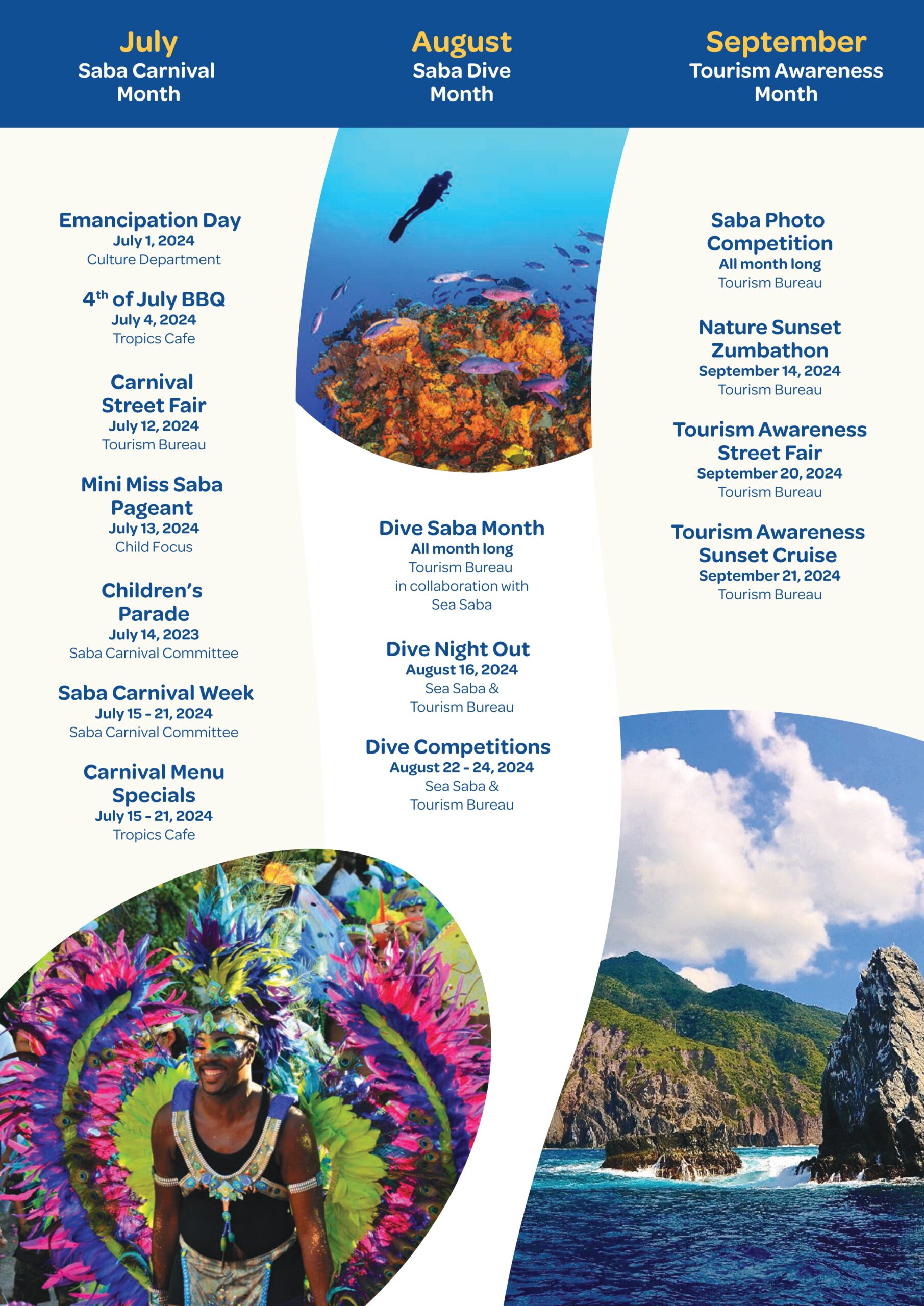 Saba Island Events | Saba Tourism